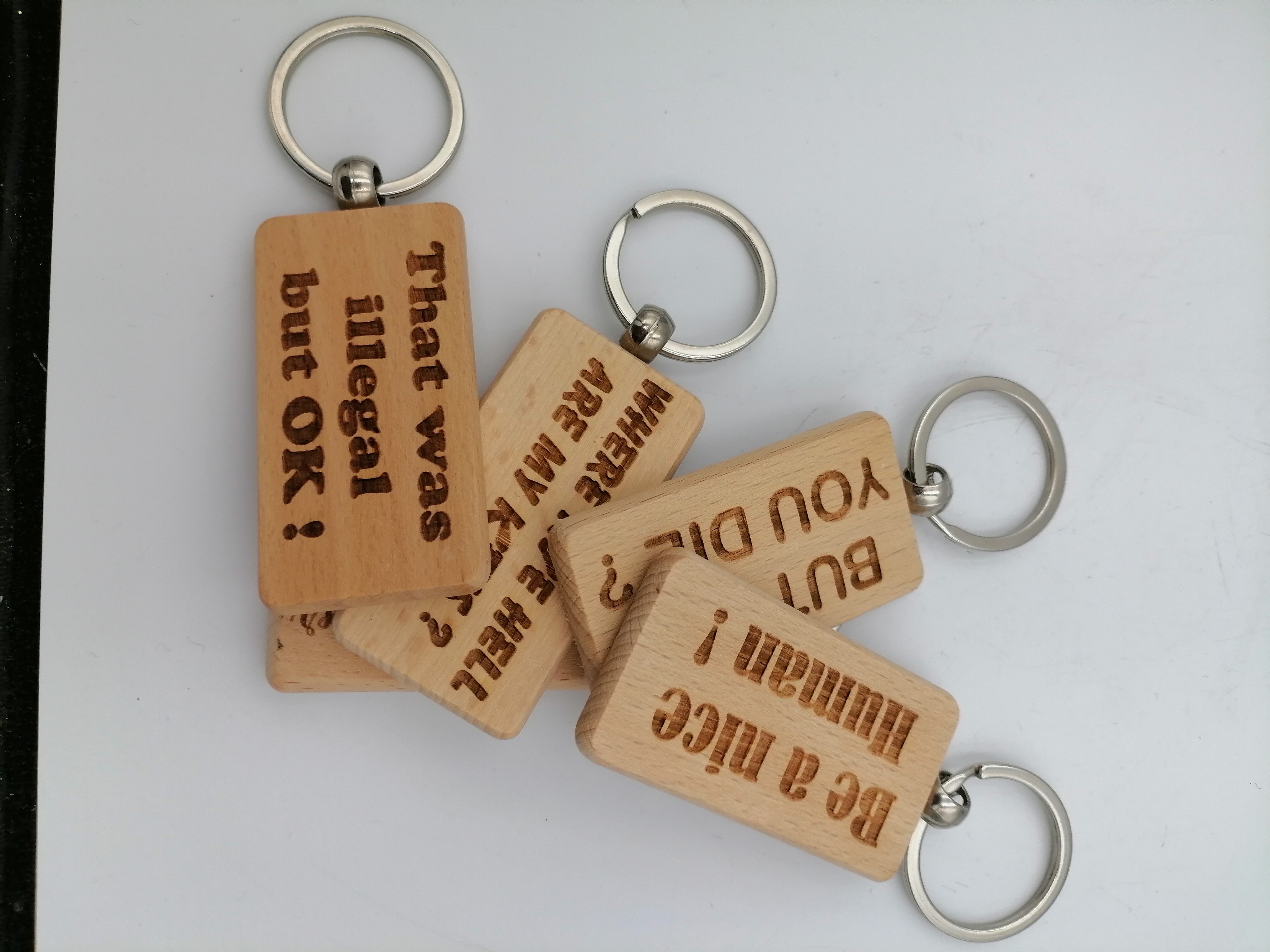 Engraved Keyring · Laser & Print Studio
