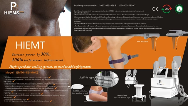 HIEMT + EMS MAX4 4 handles Body Shaping, Muscle build, Fat b · Renee ...