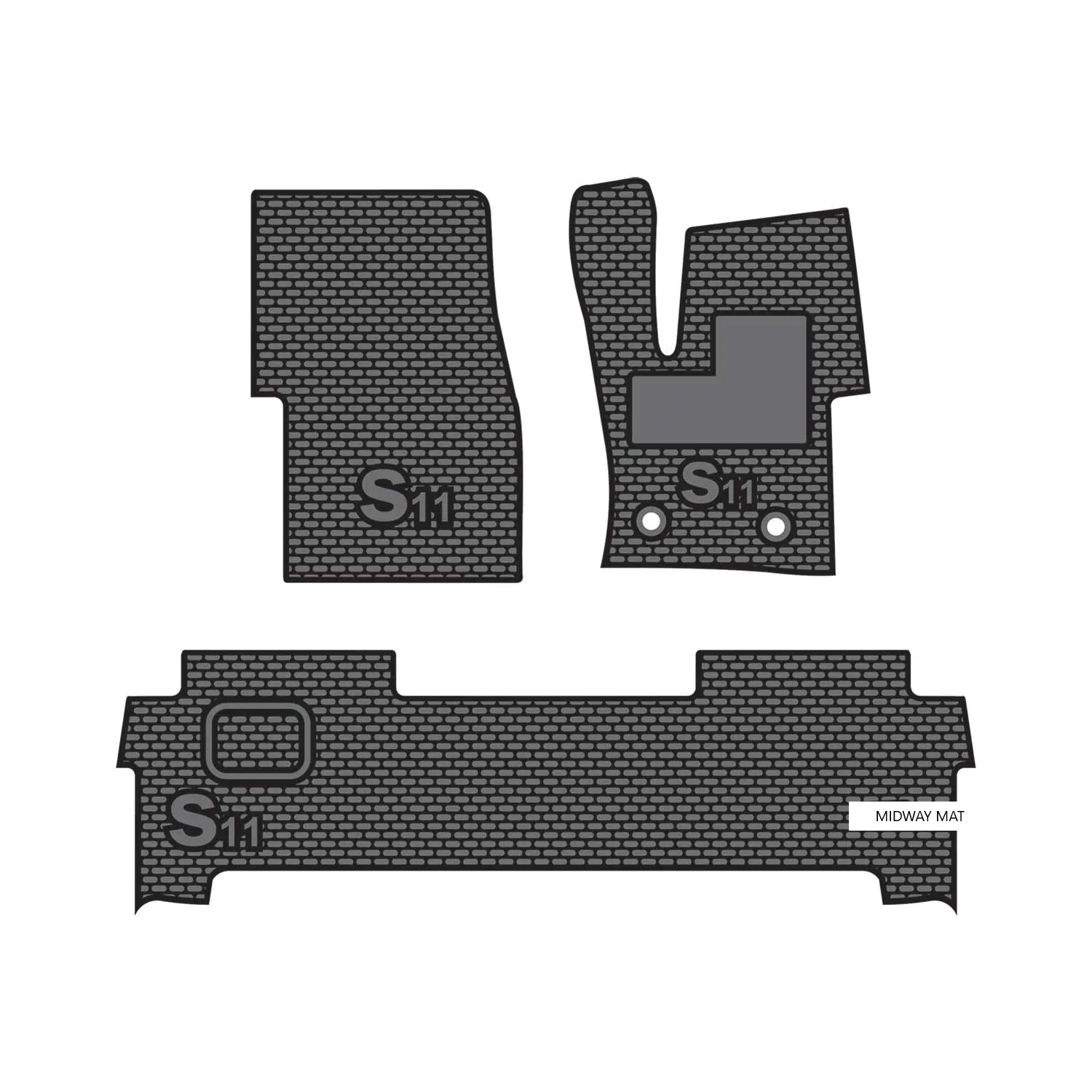 Mahindra Pik Up S11 DC Interior Set 2018 to Present · Rubber Direct