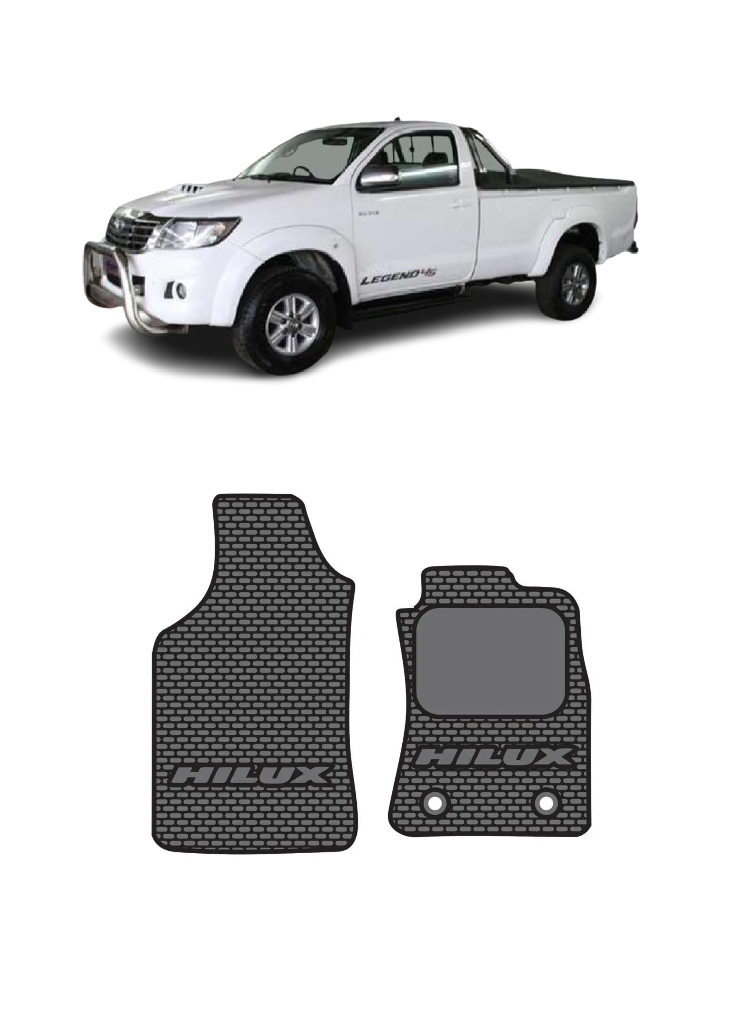 Toyota Hilux D4D Single Cab Front Set 2005 to 2015 · Rubber Direct