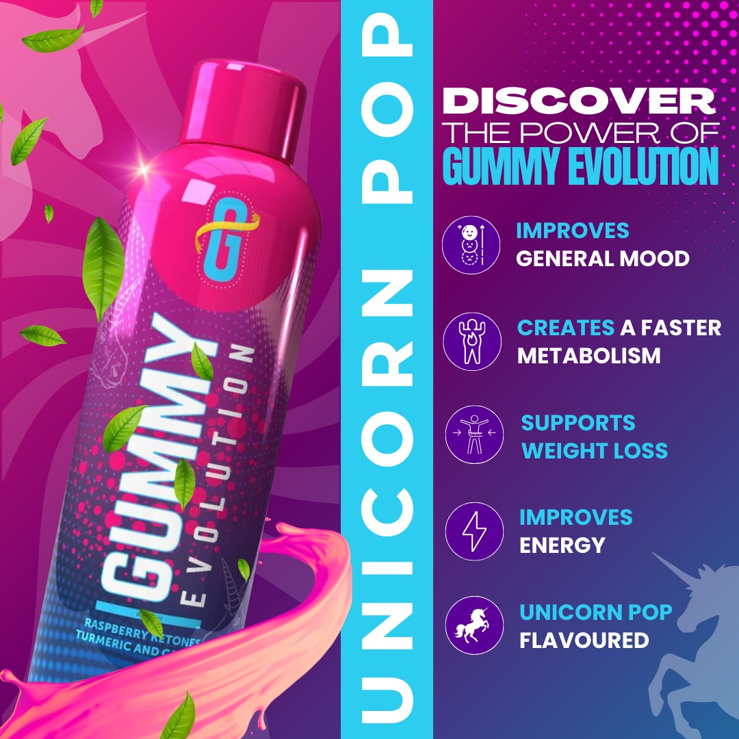 Gummy Evolution Unicorn Pop 500ml – Fast Fat Burner Drink · Gummy Berry ...