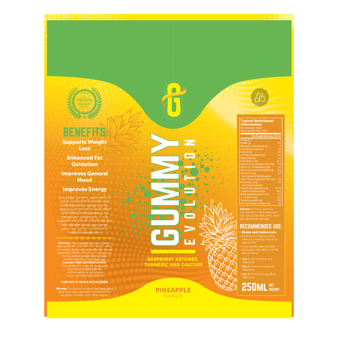 Gummy Evolution Pineapple 500ml – Rapid Fat Burn Drink · Gummy Berry ...