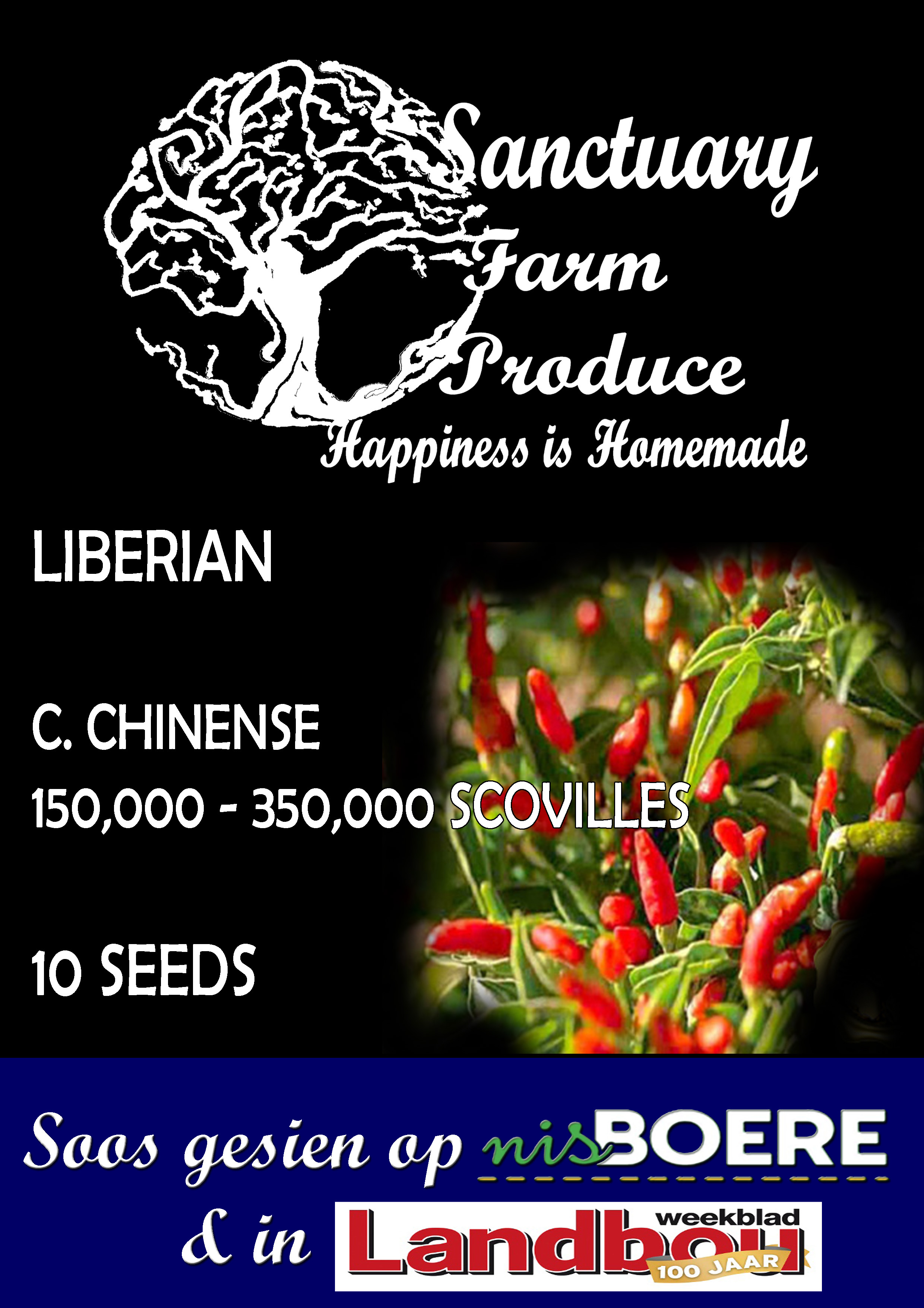 Liberian Chilli-Pepper Seeds · Sanctuary Farm Produce