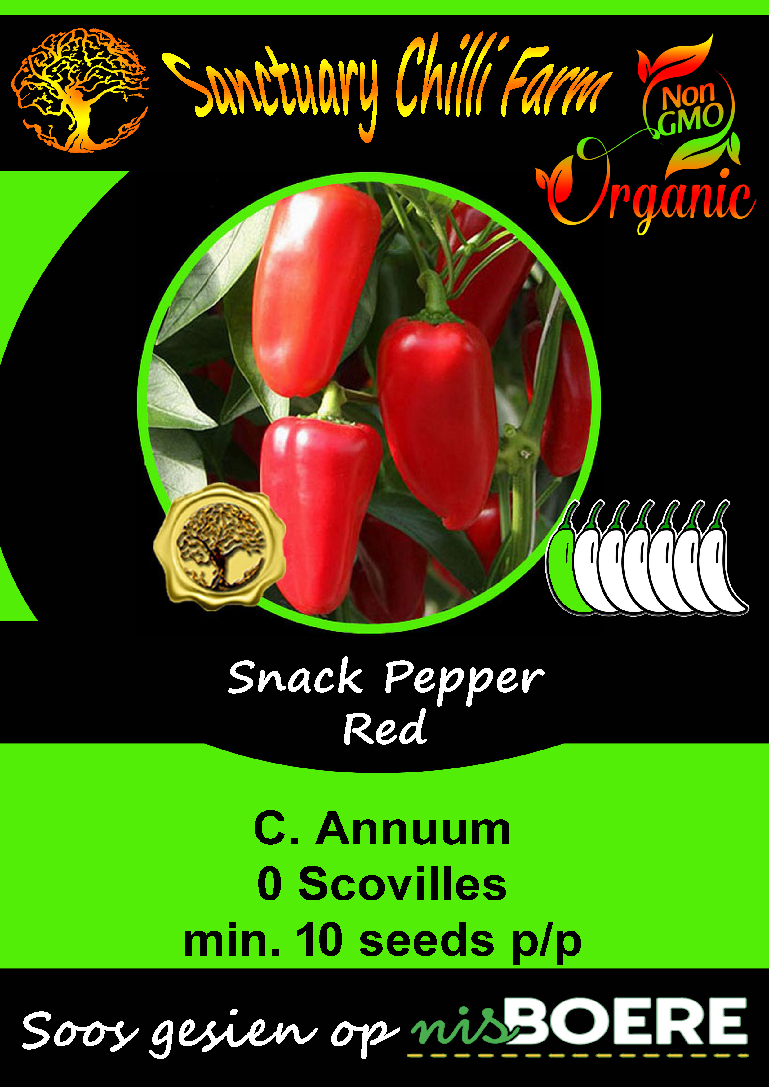 Snack Pepper - Red · Sanctuary Farm Produce
