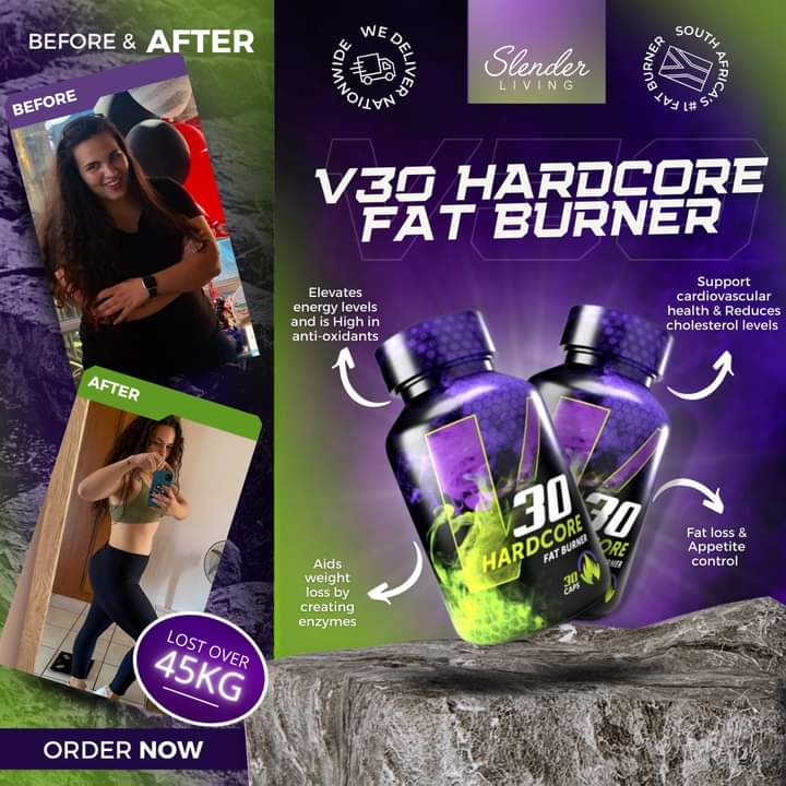 V30 Hardcore Fat Burner SA | Ultra Fast Fat Loss & Control · Slender Living