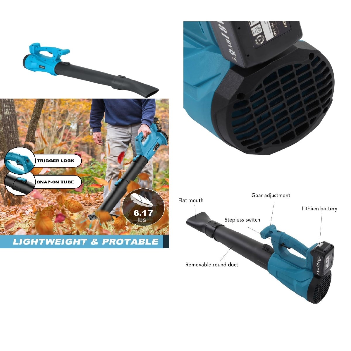 Cordless Electric Air Blower · Sham-Sa Traders