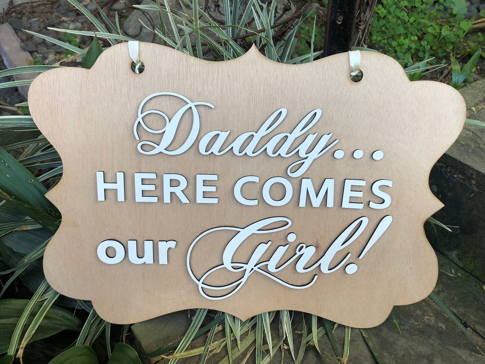 Light Veneer ring bearer sign · Wedding-Perfect