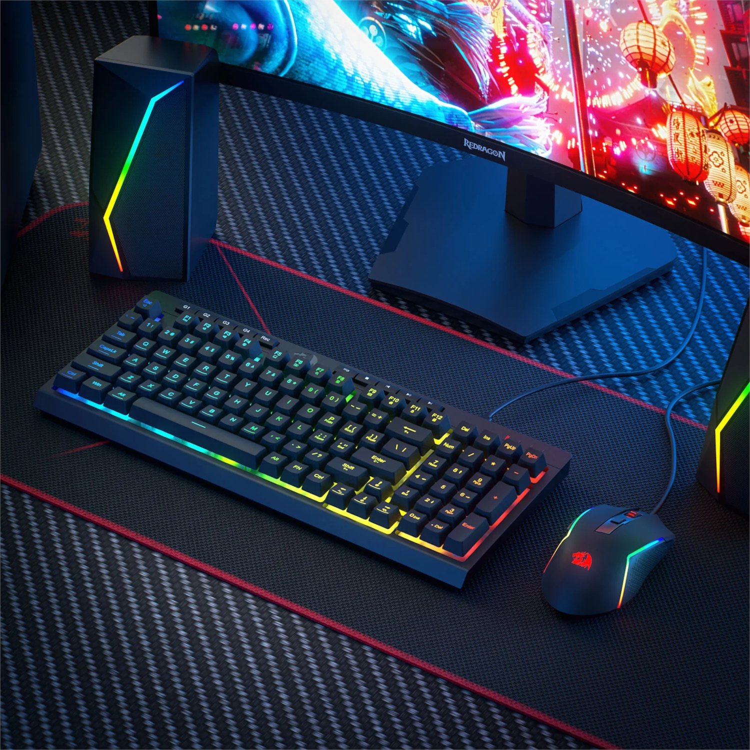 Redragon RYLO S141 Membrane Gaming Keyboard & Mouse Wired Co · ritec it.