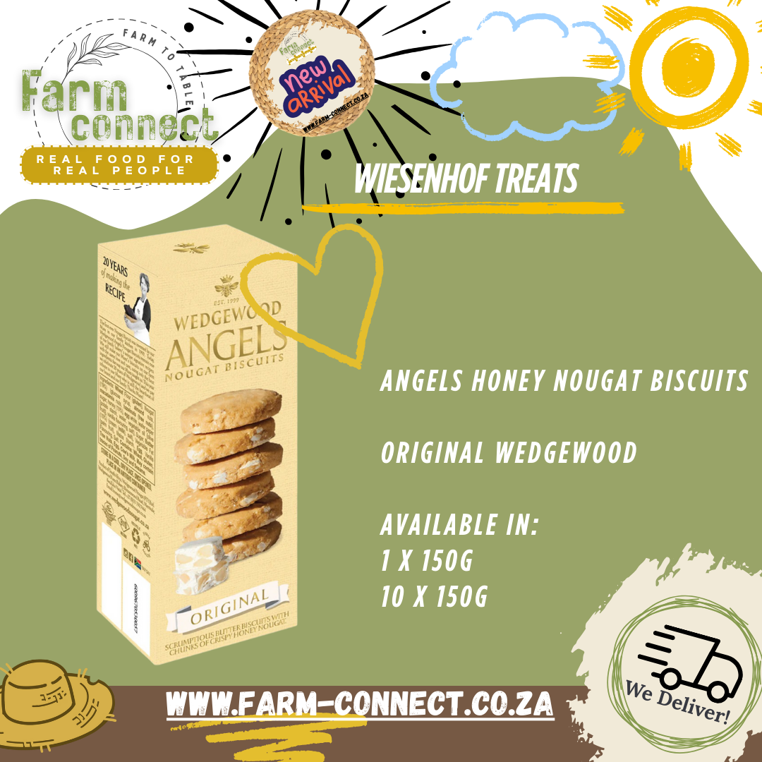 Wedgewood Angel Honey Nougat Biscuits (1-10 x 150g) · B and H Treasures ...