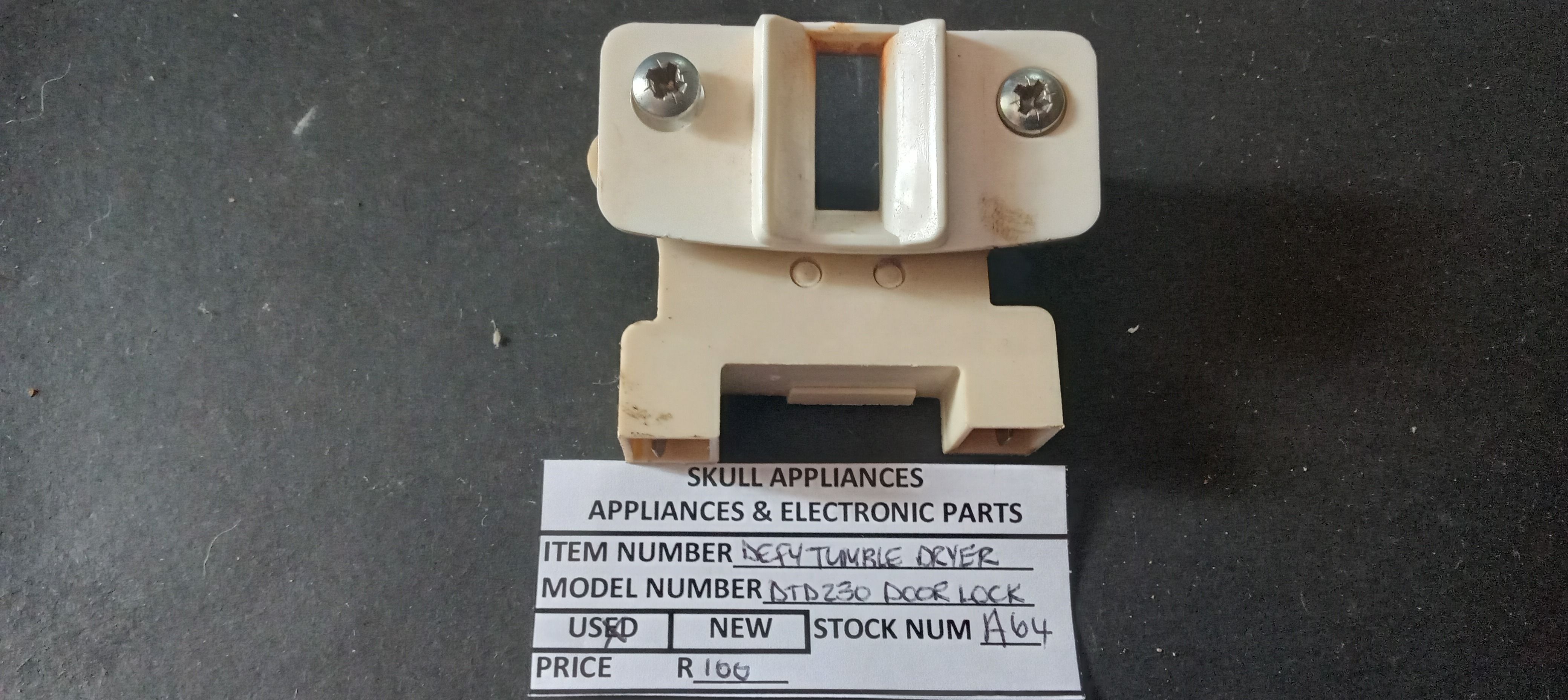 Defy Tumble dryer door lock · Skull appliances