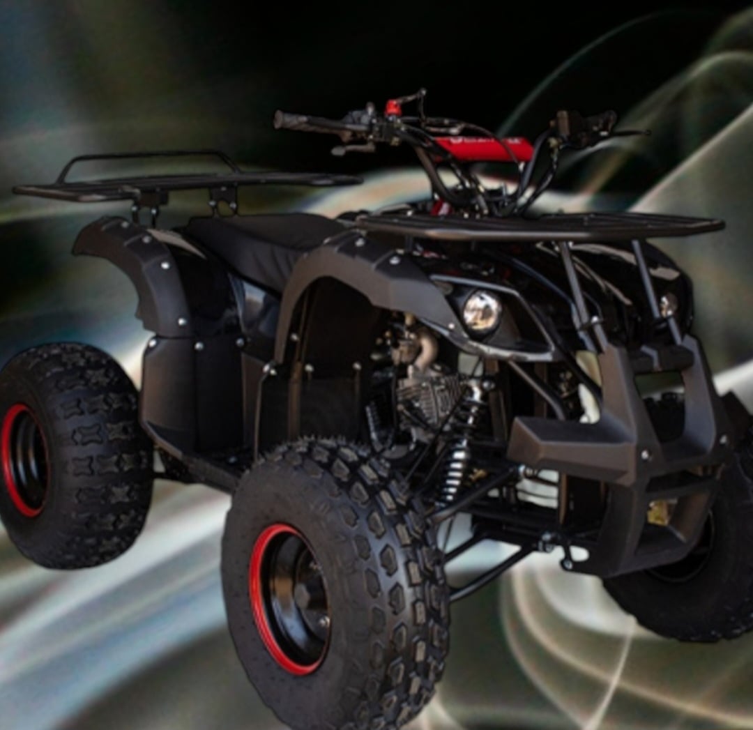 125cc QUAD BIKE WRANGLER OFFROAD 4 WHEELER BLACK · AFRICA QUADS