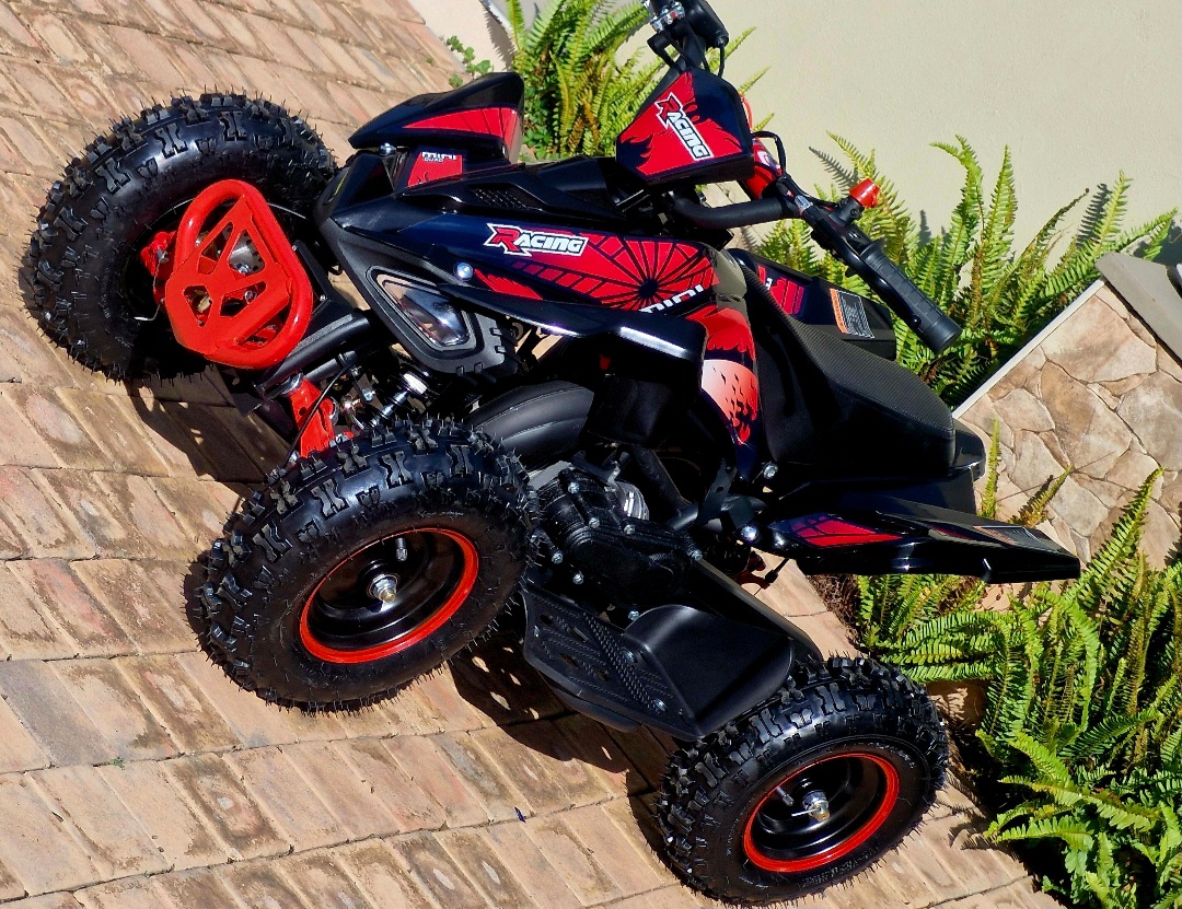 50cc NITRO KIDS QUAD UPGRADED PULLSTART RED · AFRICA QUADS