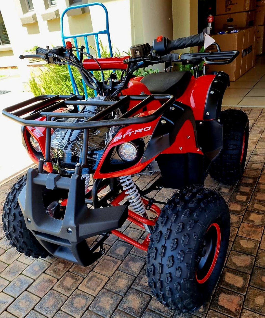 125cc QUAD BIKE WRANGLER OFFROAD 4 WHEELER RED · AFRICA QUADS