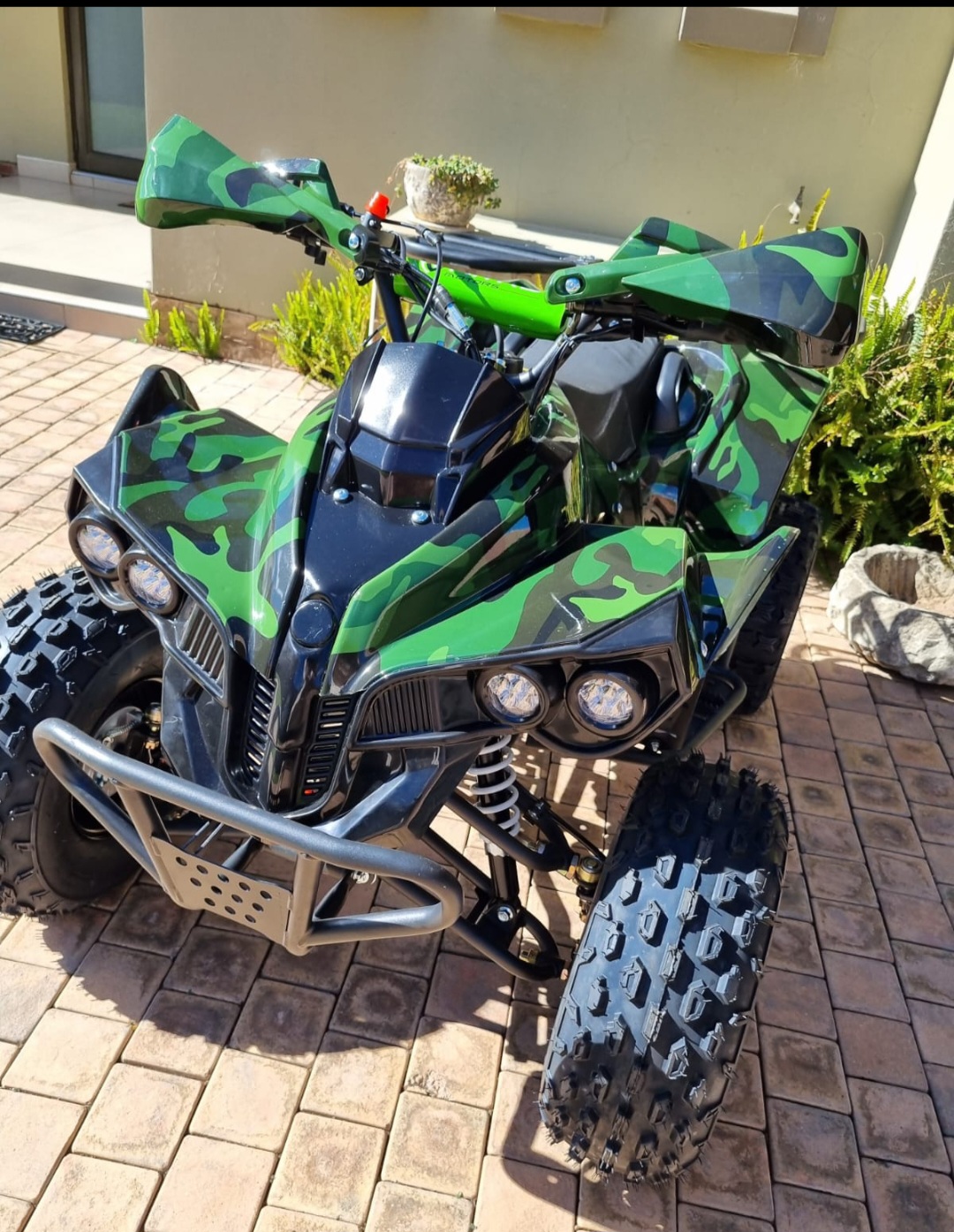 125cc QUAD BIKE CAMO DIPPED RAPTOR STYLE GREEN · AFRICA QUADS