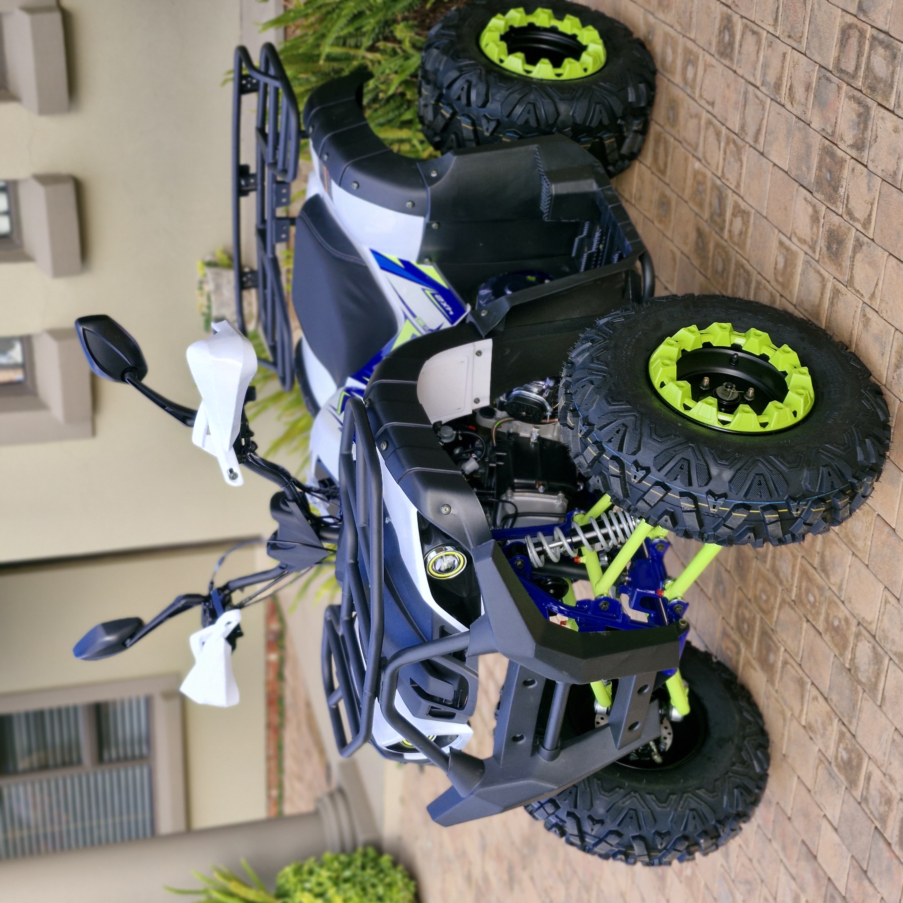 180cc QUAD BIKE WRANGLER OFFROAD 4 WHEELER WHITE · AFRICA QUADS