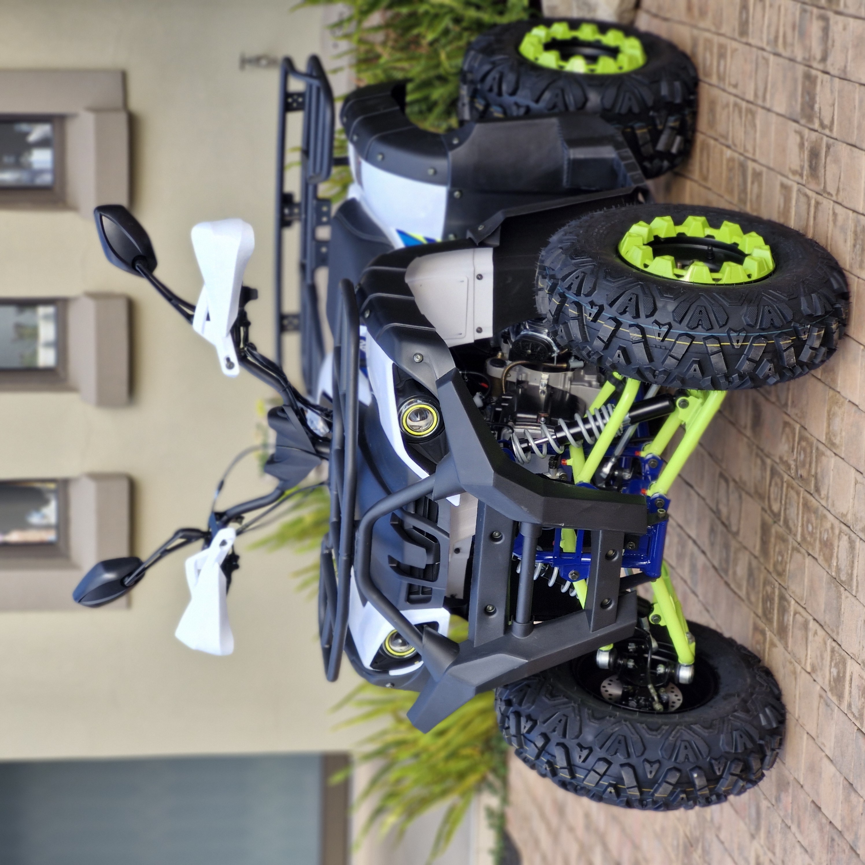 180cc QUAD BIKE WRANGLER OFFROAD 4 WHEELER WHITE · AFRICA QUADS