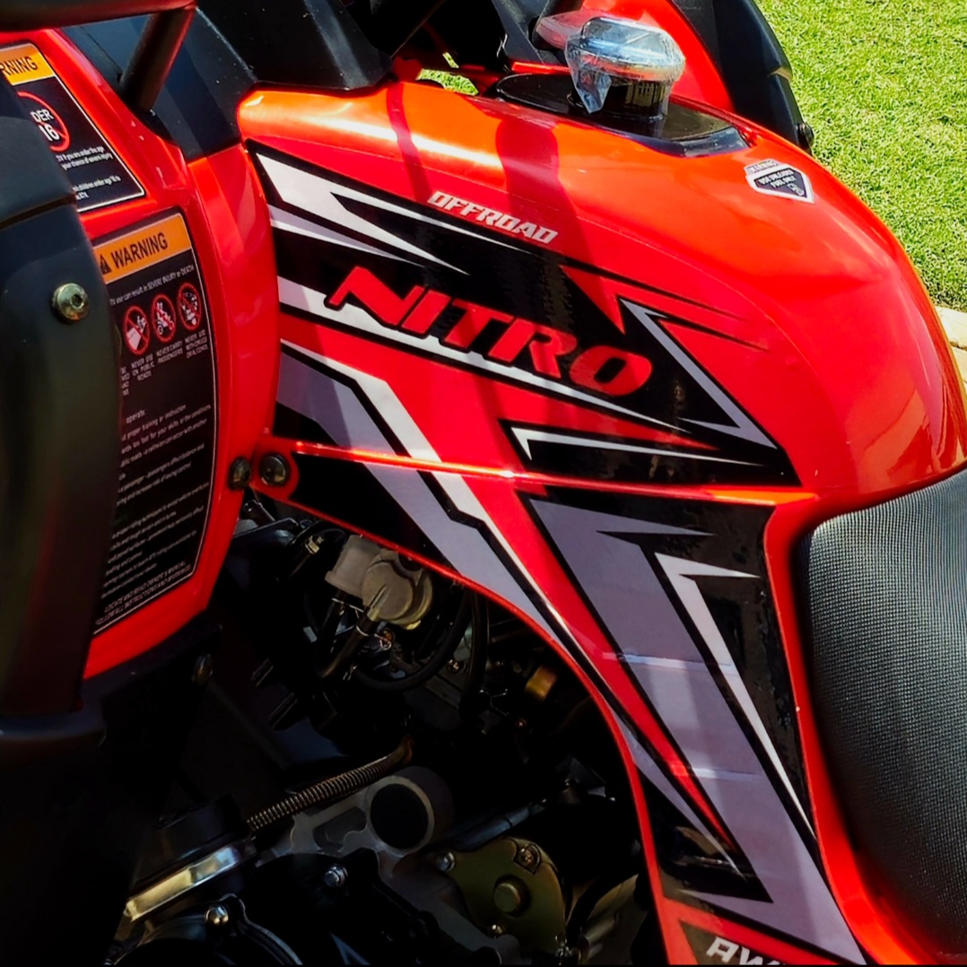 180cc QUAD BIKE WRANGLER OFFROAD 4 WHEELER RED · AFRICA QUADS