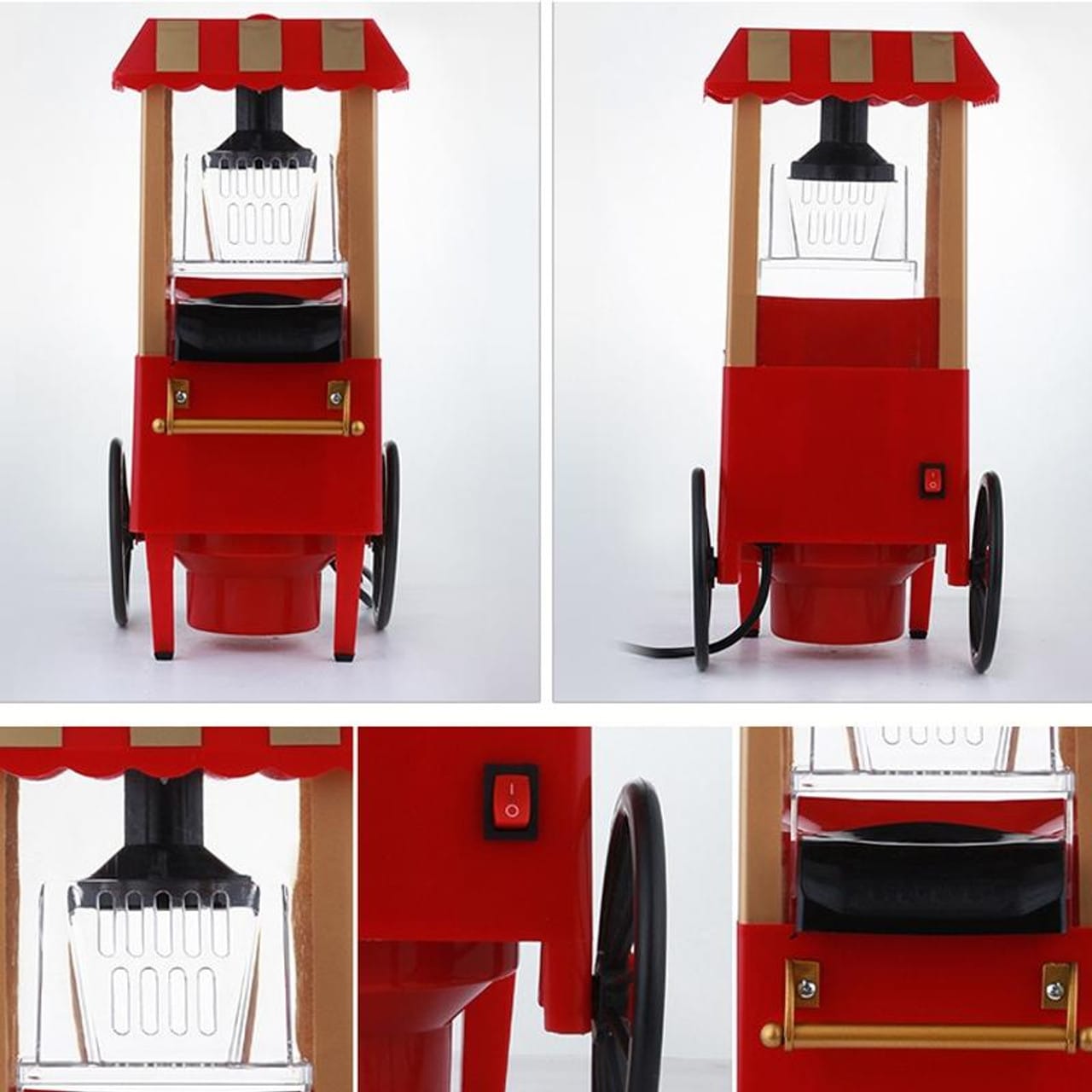 1100W Trolley Electric Popcorn Machine · Gadget Lobby