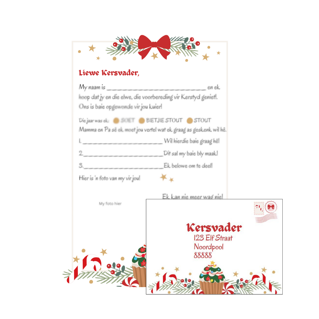 Cupcake Wish List Letter to Santa · Bride and Things