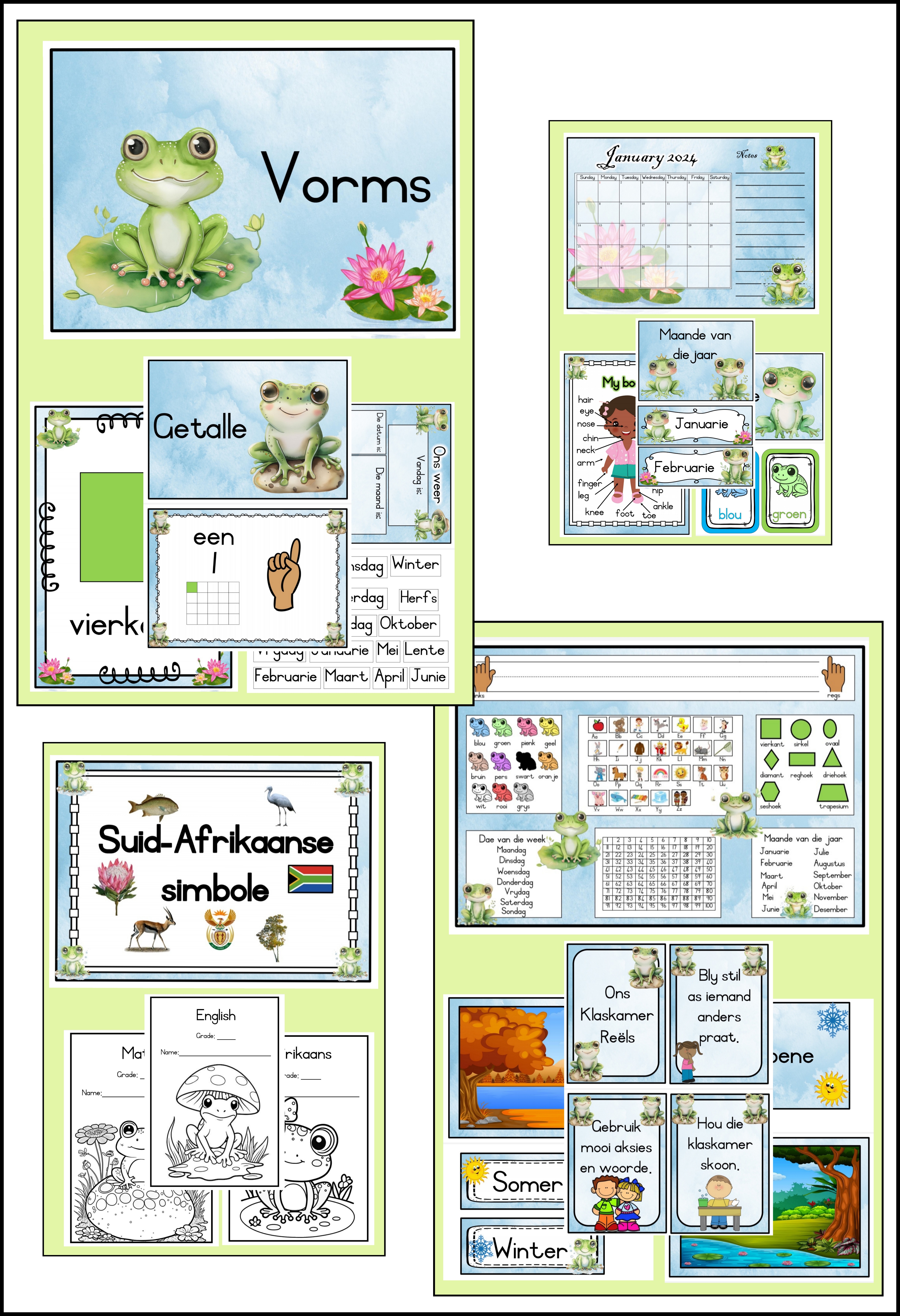 Frog Package -- Padda Pakket · Dazziling school Decor