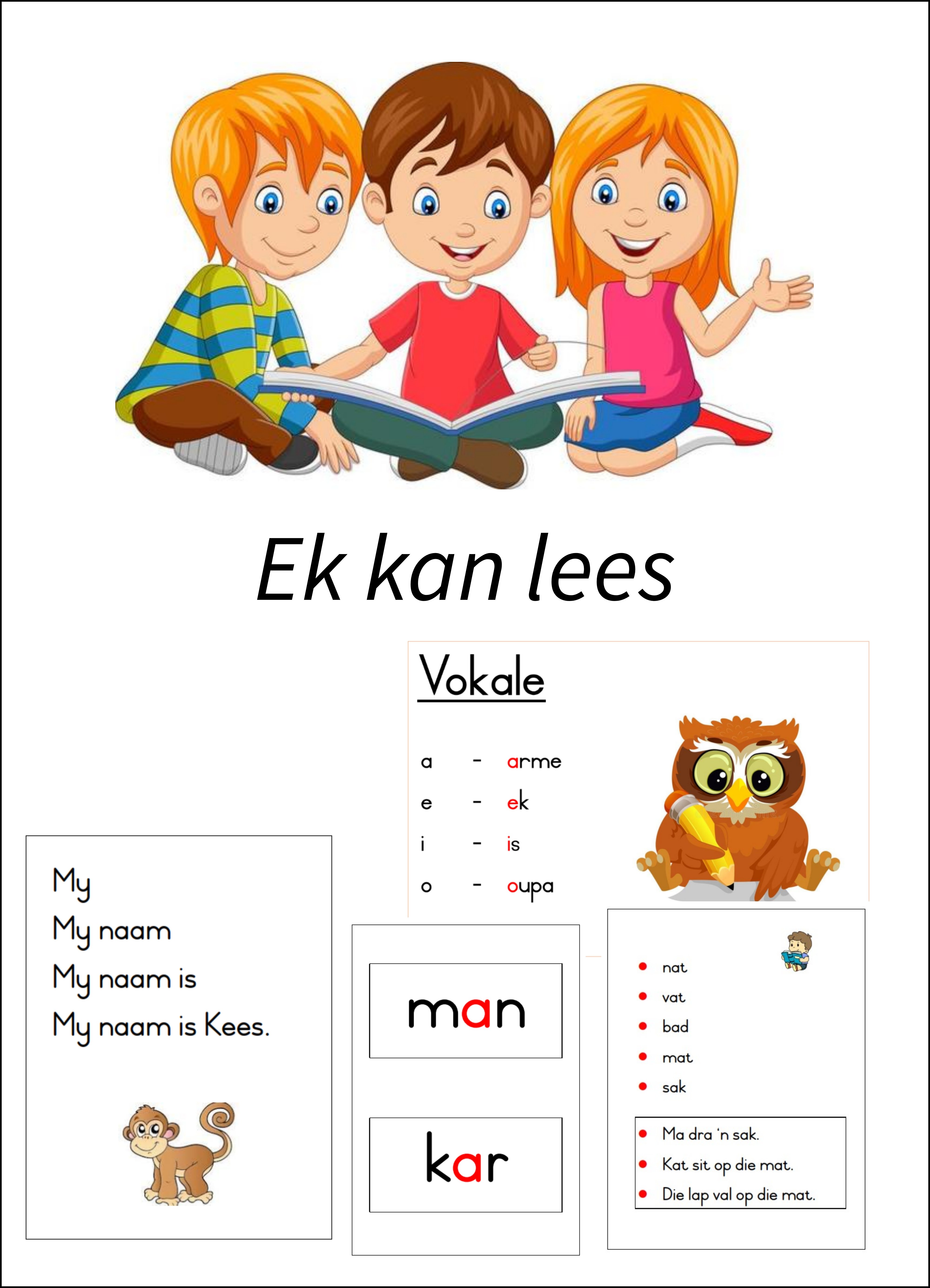 Graad 1 Ek leer lees · Dazziling school Decor