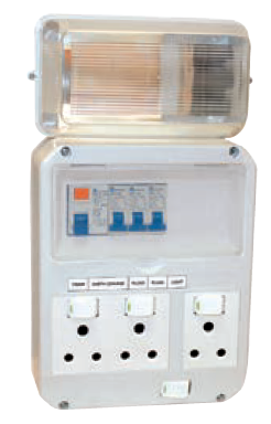ACDC READY BOARD WITH BULKHEAD LIGHT C/W 40A EL + CBs RB-2 · Prothabe ...