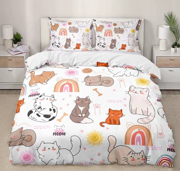 Cat Bedding Duvet Cover Set Snippie