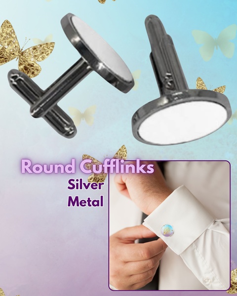 Round cufflinks · Just you & ME